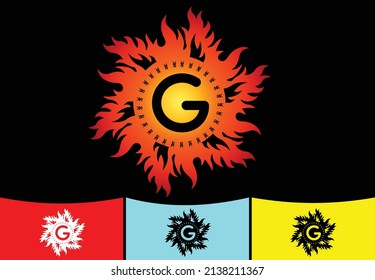 Fire G Letter Logo Icon Design Stock Vector (Royalty Free) 2138211367 ...