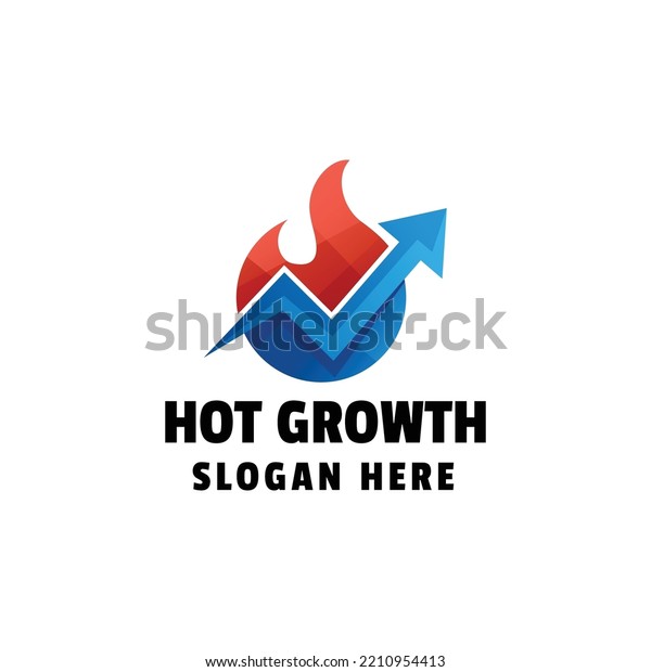 Fire Growth Arrow Insurance Gradient Icon Stock Vector (Royalty Free ...