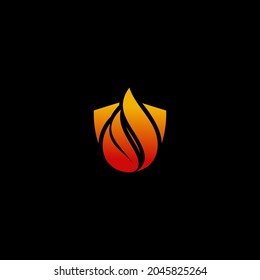 Fire Guard Logo Simple Clean Elegance Stock Vector (Royalty Free ...