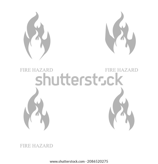 Fire Hazard Icon Vector Illustration Stock Vector (Royalty Free ...
