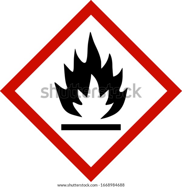 Fire Hazard Sign Isolated On Transparent Stock Vector (Royalty Free ...