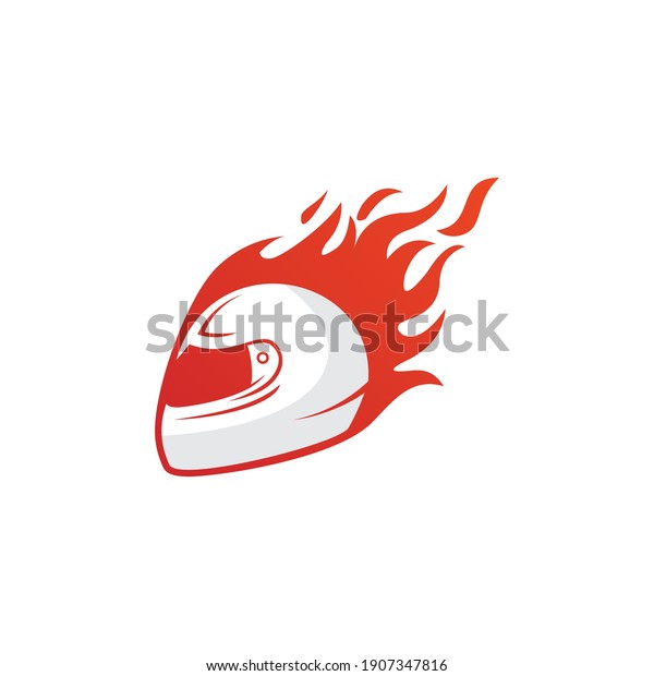 Fire Helmet Logo Template Design Stock Vector (Royalty Free) 1907347816 ...