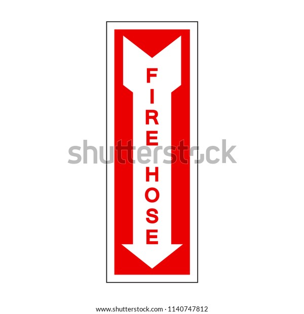 Vektor Stok Fire Hose Symbol Sign Vector Illustration (Tanpa Royalti ...