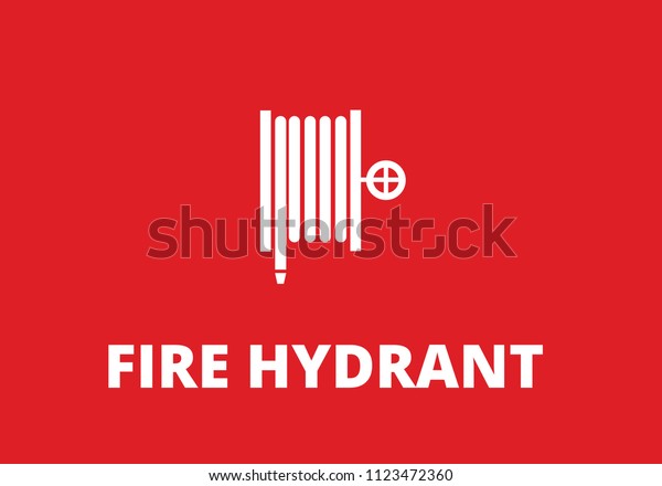 Fire Hydrant Hose Symbol Pictogram Firefighter: เวกเตอร์สต็อก (ปลอดค่า ...