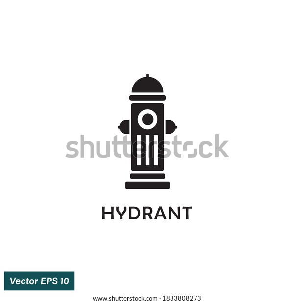 Fire Hydrant Icon Illustration Simple Design Stock Vector (Royalty Free ...