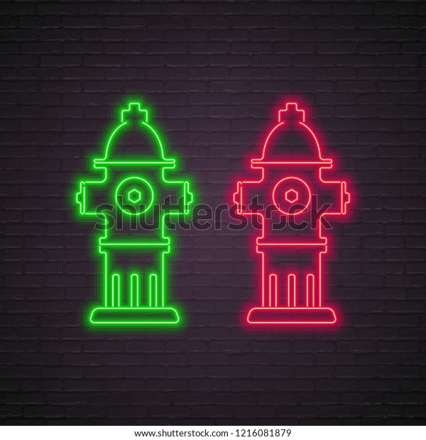 Fire Hydrant Icon Red Yellow Color Stock Vector (Royalty Free ...