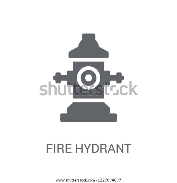 Fire hydrant icon. Trendy Fire hydrant logo concept on white background ...