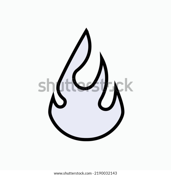 Fire Icon Burning Symbol Vector Stock Vector (Royalty Free) 2190032143 ...
