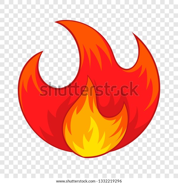 Fire Icon Cartoon Style Isolated On Stock Vector (Royalty Free ...