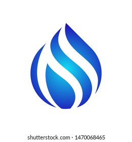 Fire Icon Droplet Shape Logo Concept Stock Vector (Royalty Free ...