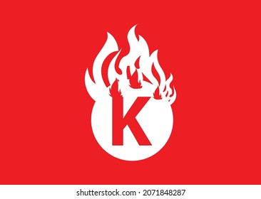 582 K with fire logo Images, Stock Photos & Vectors | Shutterstock