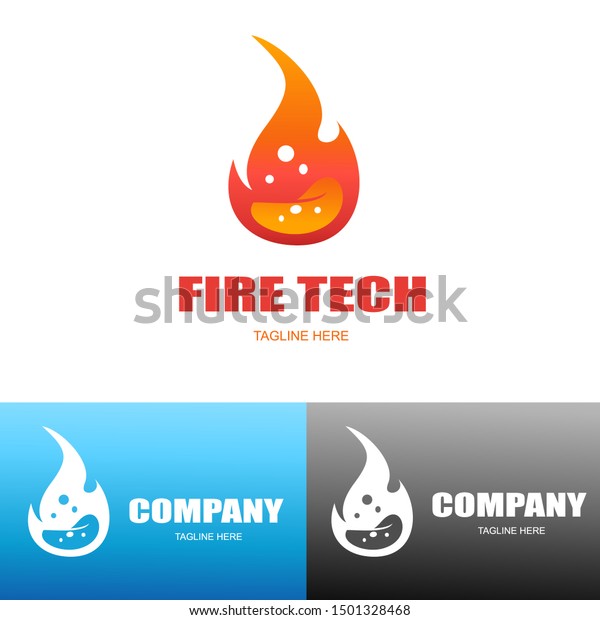 Fire Lab Logogradient Logovector Logo Template Stock Vector (Royalty ...