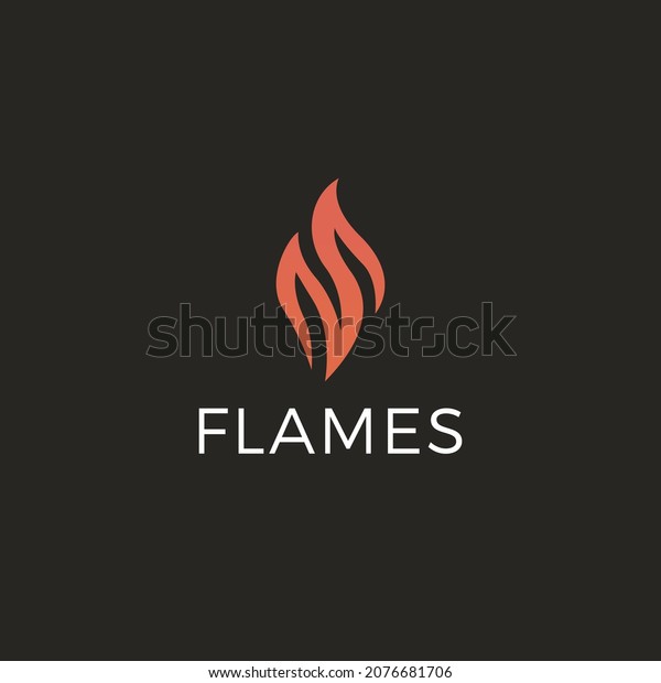 Fire Logo Creative Elegant Flame Logotype Stock Vector (Royalty Free ...