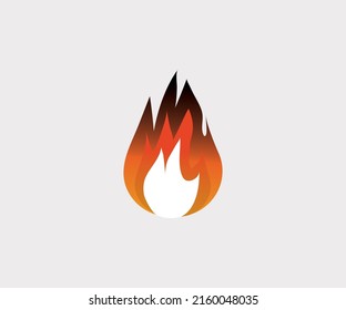 Fire Logo Design Modern Symbol Illustration Stock Vector (Royalty Free ...