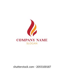 Fire Logo Design Your Business Company Stock Vector (Royalty Free ...