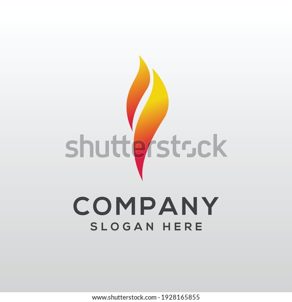 Fire Logo Unique Exclusive Elegant Professional Stock Vector (Royalty ...