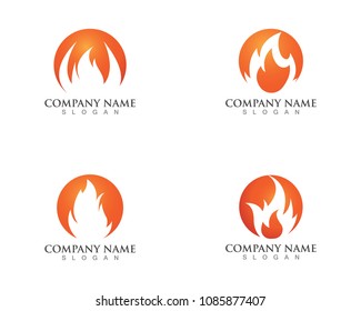 Fire Logos Icons Stock Vector (Royalty Free) 1085877407 | Shutterstock