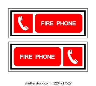 Fire Phone Symbol Sign Vector Illustration: เวกเตอร์สต็อก (ปลอดค่า ...