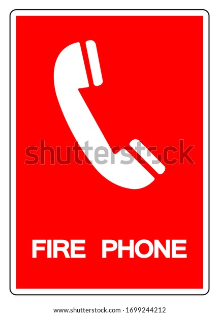 Fire Phone Symbol Sign Vector Illustration Stock Vector (Royalty Free ...
