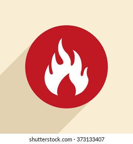 Fire Pictogram Stock Vector (Royalty Free) 373133407 | Shutterstock