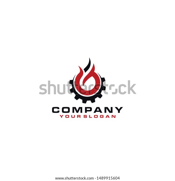 Fire Repair Logo Designs Concept Fire Stock Vector (Royalty Free ...
