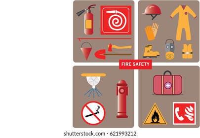 Fire Safety Stock Vector (Royalty Free) 621993212 | Shutterstock