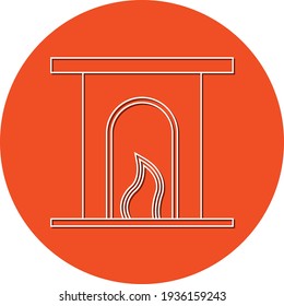 Fire Safety Icon Fire Zone Warning Stock Vector (Royalty Free ...