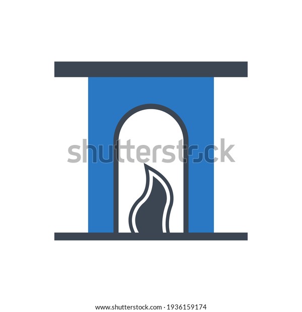 Fire Safety Icon Fire Zone Warning Stock Vector (Royalty Free ...