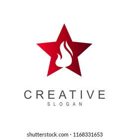 Star Fire Logo Design Template Inspiration Stock Vector (Royalty Free ...