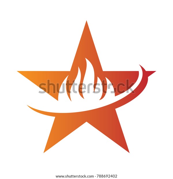 Fire Star Logo Designs Concept Fire 스톡 벡터(로열티 프리) 788692402 | Shutterstock