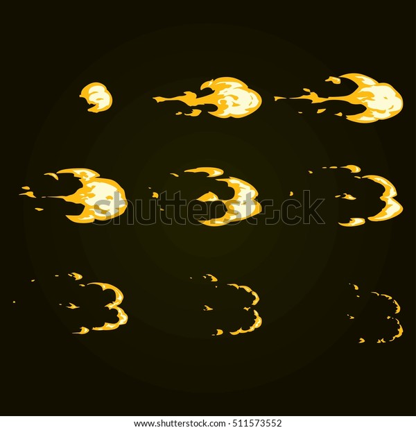 Fire storyboard.Fire ball animation sprites.