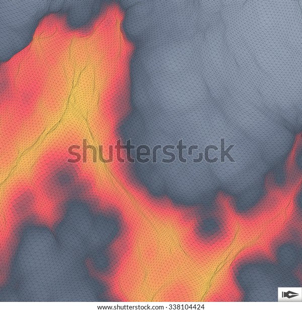 Fire Vector Background Mosaic Abstract Mesh Stock Vector (Royalty Free ...