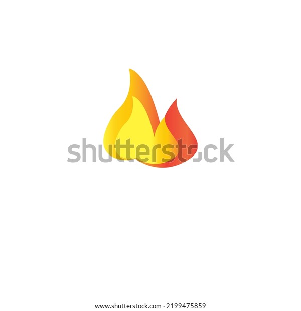 Fire Vector Minimalist Illustration Clip Art Stock Vector (Royalty Free ...