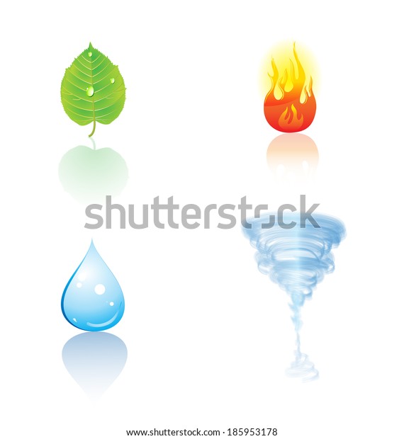 Fire Water Stock Vector (Royalty Free) 185953178 | Shutterstock
