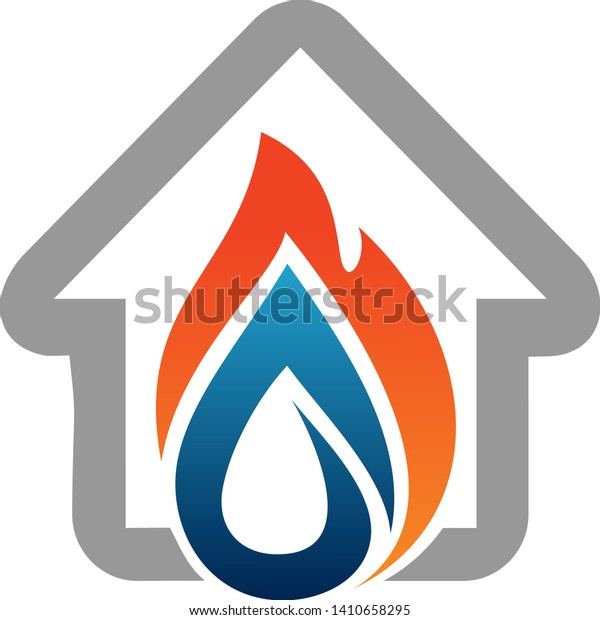 Fire Water Alarm Logo Stock Vector (Royalty Free) 1410658295 | Shutterstock