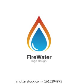 Fire Water Logo Icon Vector Template Stock Vector (Royalty Free ...