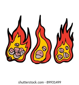 Fireball Cartoon Collection Stock Vector (Royalty Free) 89931499 ...