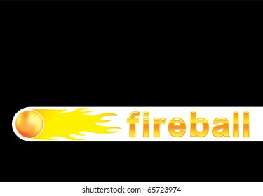 Fireball Frame Place Your Text Vector Stock Vector (Royalty Free ...