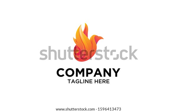 Firebird Colorful Logo Vector Stock Vector (Royalty Free) 1596413473
