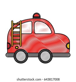 Firefighter Car Drawing Icon Stock Vector (Royalty Free) 643817008 ...