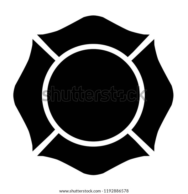 Firefighter Emblem St Florian Maltese Cross Stock Vector (Royalty Free ...