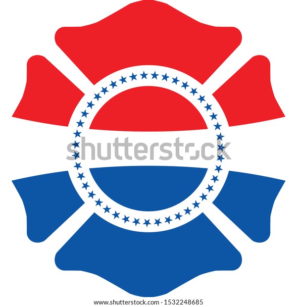 Firefighter Emblem St Florian Maltese Cross Stock Vector (Royalty Free ...