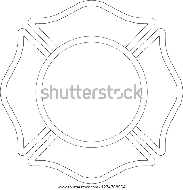 Firefighter Emblem St Florian Symbol White Stock Vector (Royalty Free ...