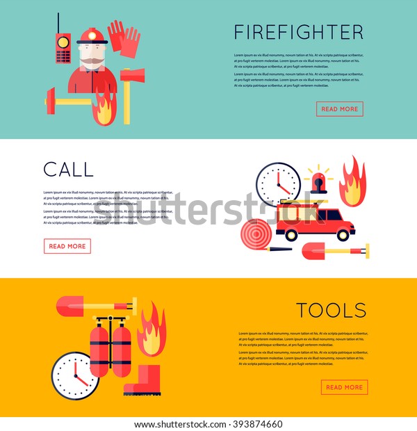 Firefighter Fire Call Fire Brigade Fire Stock Vector (Royalty Free ...