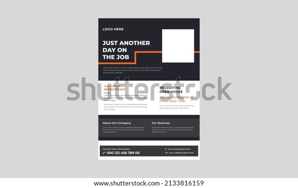 Firefighter Recruitment Flyer Template Fire Safety 库存矢量图（免版税）2133816159 ...