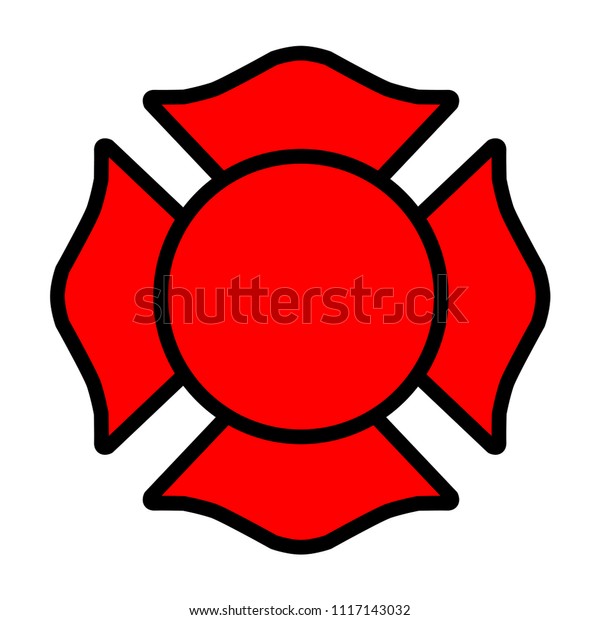 Firefighter Red Emblem St Florian Symbol Stock Vector (Royalty Free ...