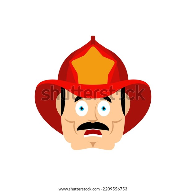 Firefighter Scared Omg Fireman Oh My Stock Vector (Royalty Free ...