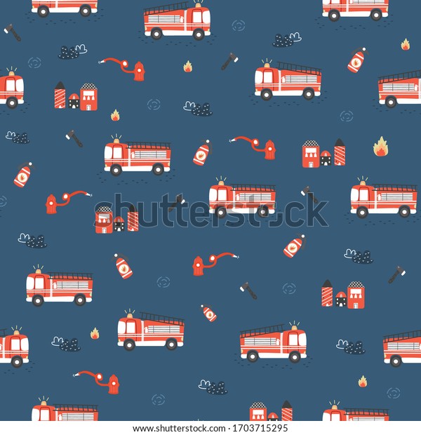 709 Seamless Fire Trucks Images, Stock Photos & Vectors | Shutterstock