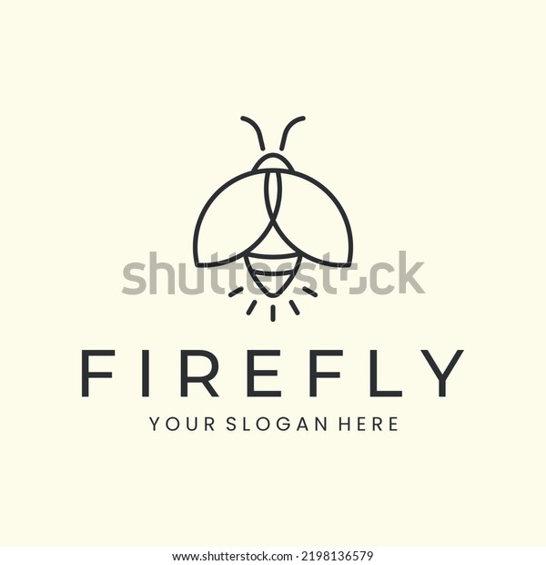 Firefly Line Art Style Logo Vector Stock Vector (Royalty Free) 2198136579 | Shutterstock