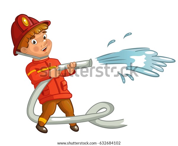 Fireman Cartoon Vector Illustration Stock Vector (Royalty Free ...